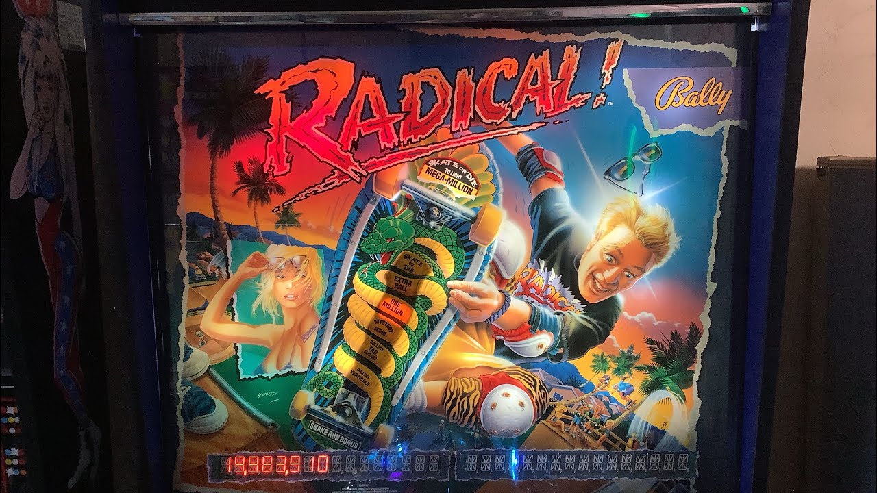 [pinball]1990 Bally RADICAL! 10MEGA MILLIONS!! - YouTube