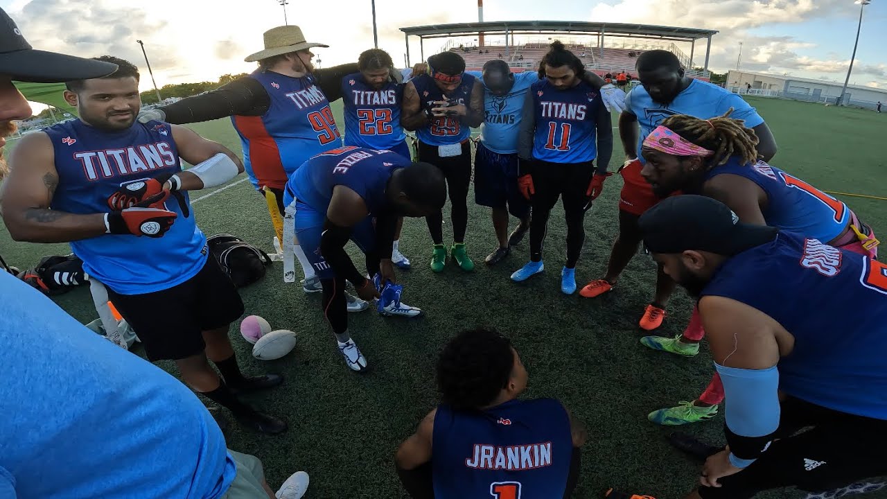 Flag Football 8v8 contact, Cayman Islands I-cup 2022 Titans reel - YouTube