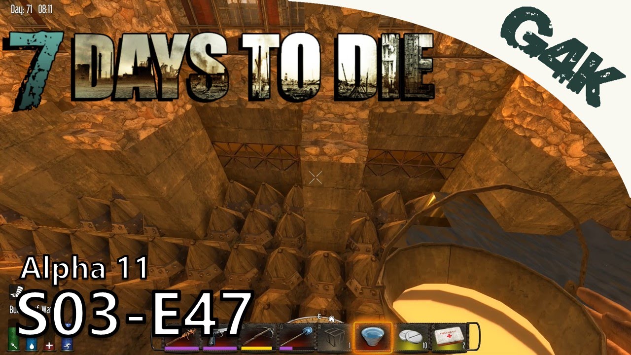 Church #8 - Church Moat | 7 Days To Die Alpha 11 Gameplay | S03E47 ...
