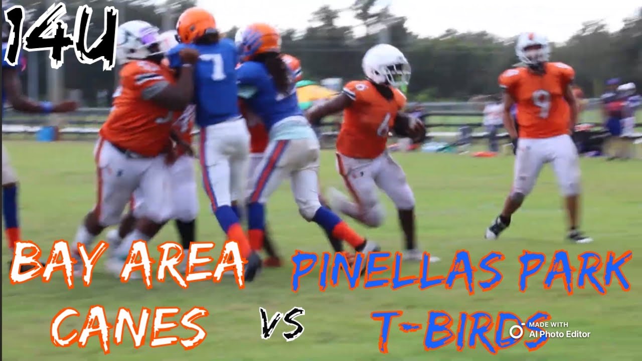 UNDEFEATED PINELLAS PARK T-BIRDS VS 6-1 BAY AREA CANES 10/4/25 14u ...
