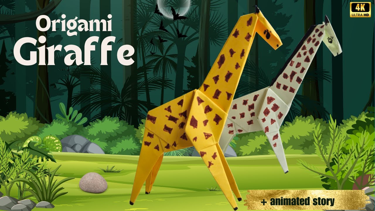 How to make a Easy Origami Giraffe|| Paper Giraffe Tutorial || #craft ...