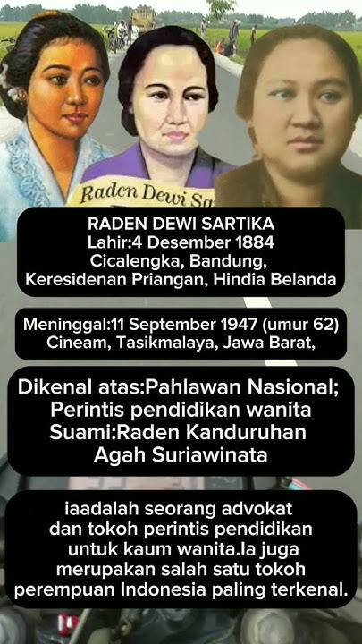 BIODATA RADEN DEWI SARTIKA PAHLAWAN NASIONAL - YouTube