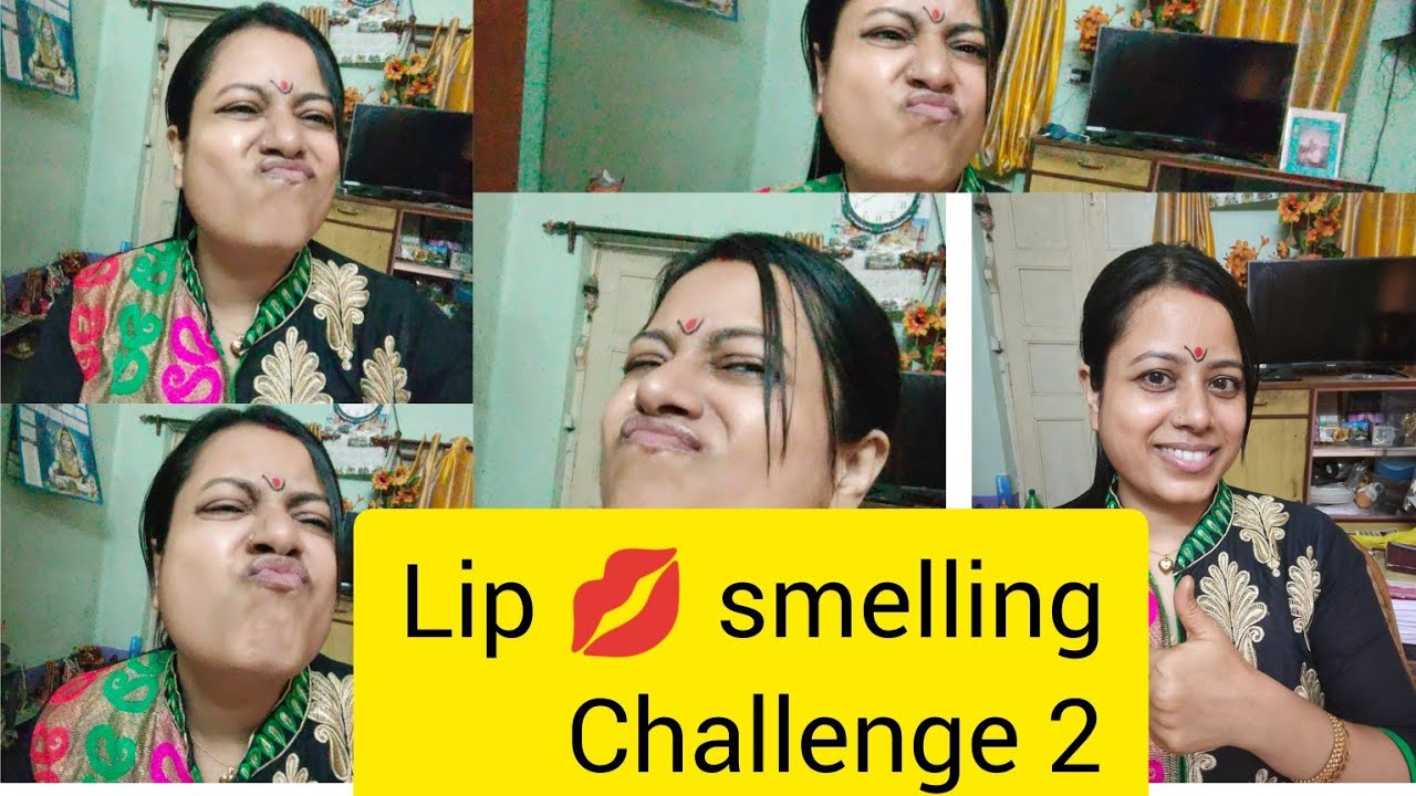 funny 🤣 lip 💋 smelling challenge part 2#most requested challenge video ...