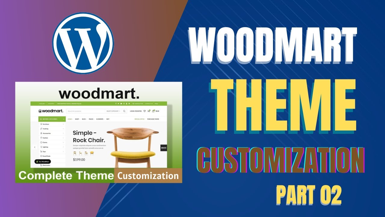 How to WoodMart Theme Customizatio Home Page design full Tutorial A to ...