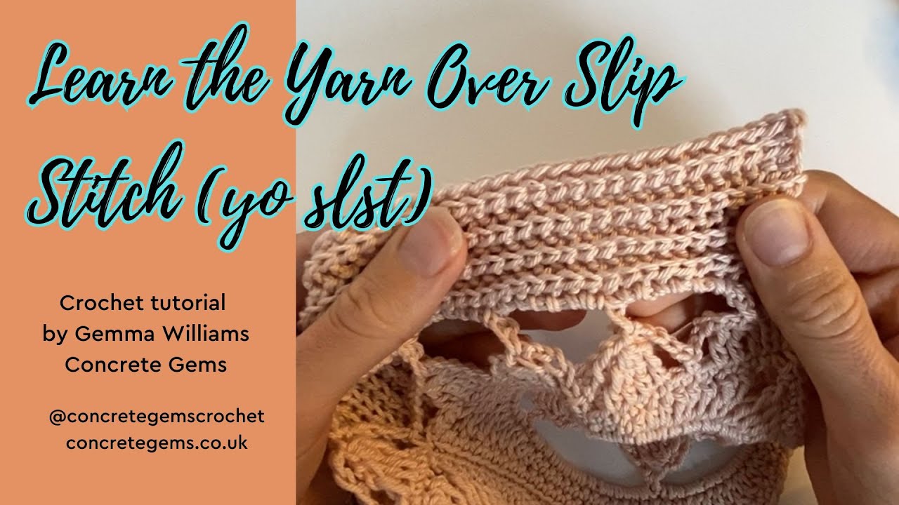 Master the Ribbed Look! Yarn Over Slip Stitch Crochet Tutorial (Easy ...