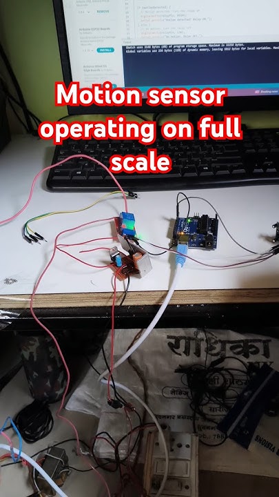 Using motion sensor operating LED light#nakam creator#arduino UNO# ...