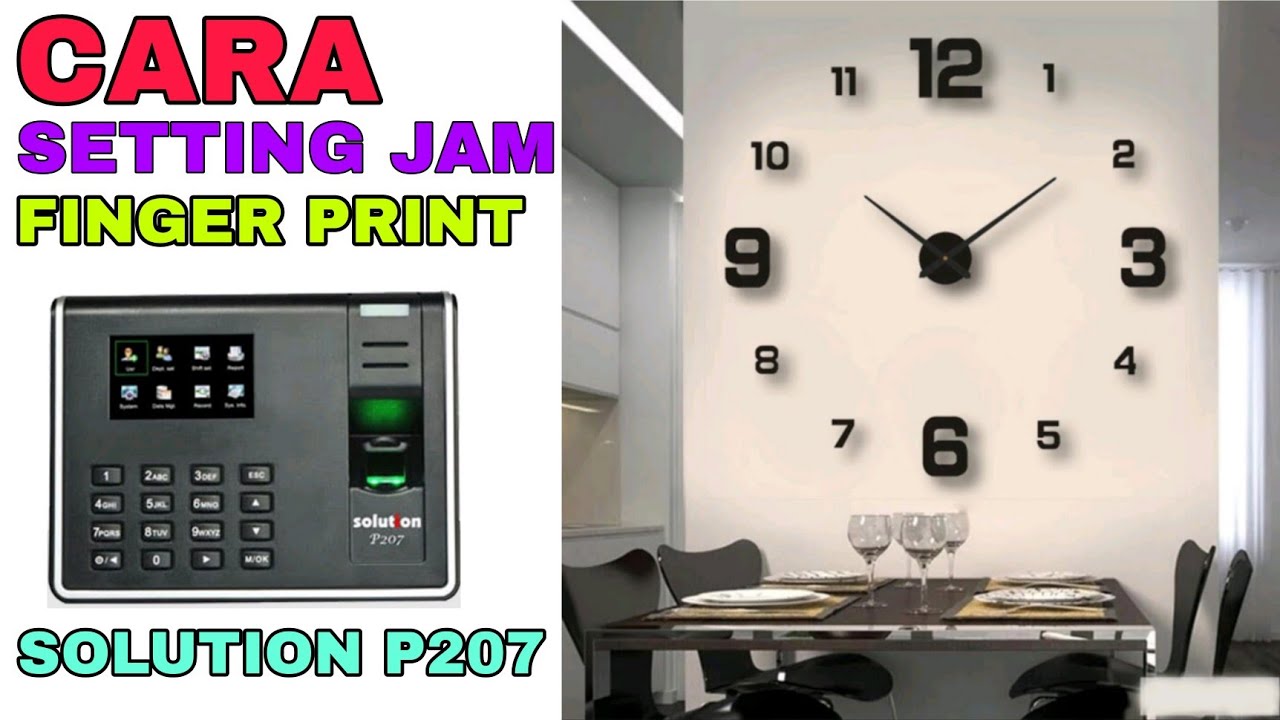 CARA SETTING ULANG TANGGAL DAN JAM PADA MESIN FINGER PRINT SOLUTION ...