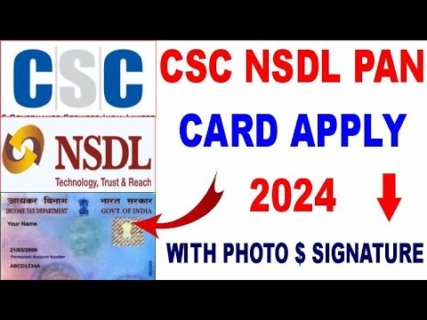 CSC NSDL PAN CARD APPLY 2024 | HOW TO NSDL PAN CARD APPLY ONLINE 2024 # ...