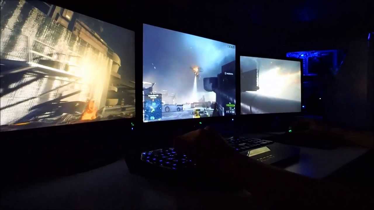Battlefield 4 Triple Monitor Gaming Setup (Eyefinity/Radeon 7970) [HD+ ...
