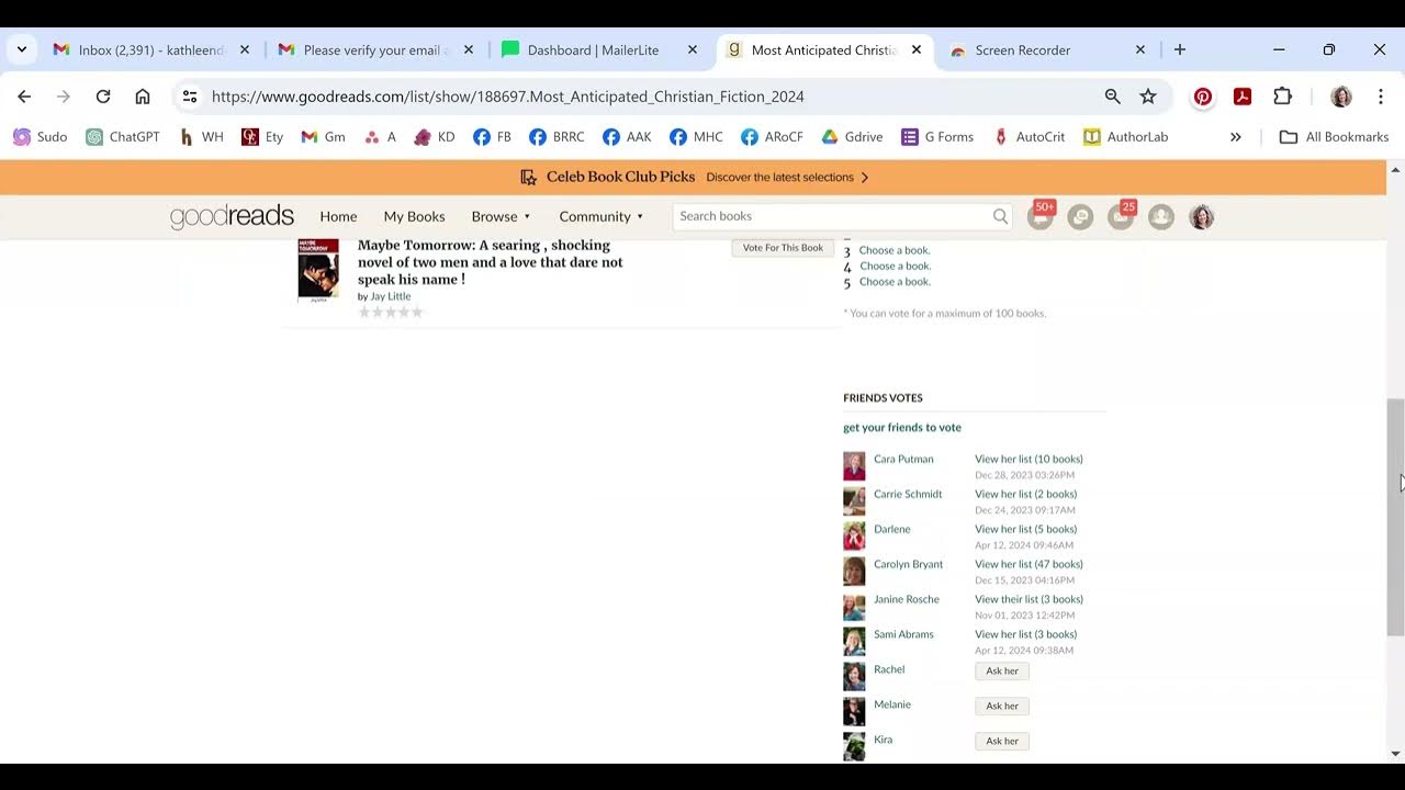 How to add a book to a Goodreads Listopia List - YouTube
