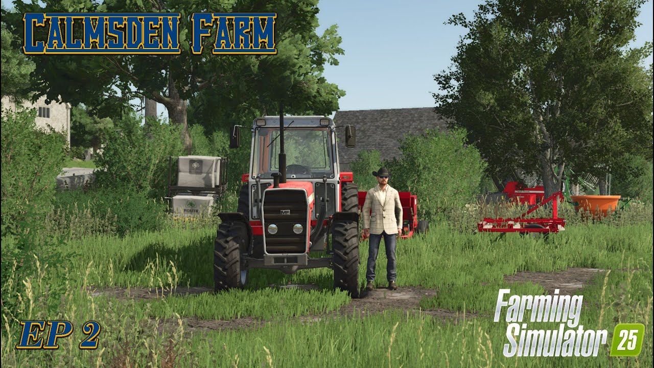 Ep 2 - Getting The Fields Ready - Calmsden Farm FS25 - YouTube