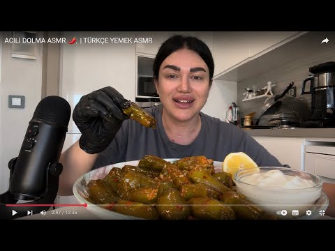 Lokum gibi dolma yaptım (asmr)