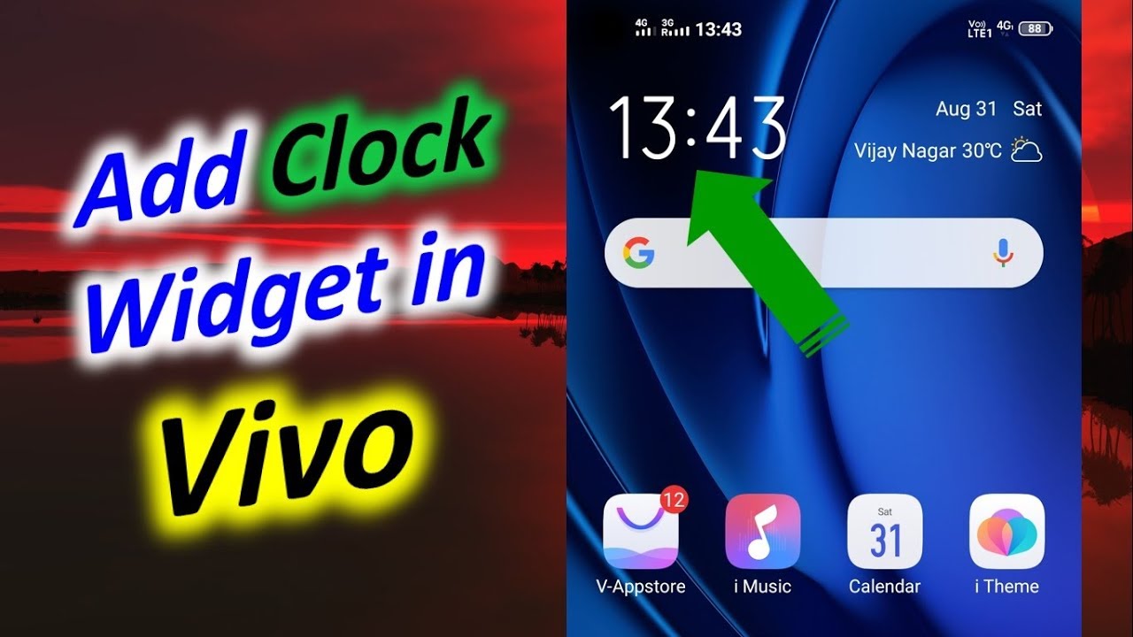 How To Add Clock Widget In Vivo YouTube How To Add Clock Widget In Vivo YouTube