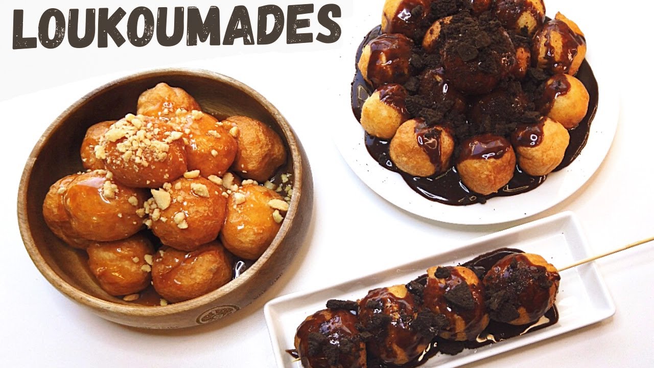 Only 3 Ingredients!! Greek Donuts -Loukoumades Recipe - - YouTube