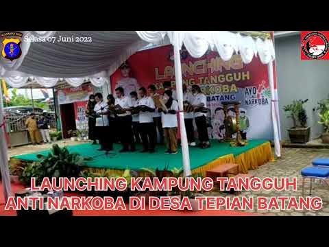 Kapolres Paser AKBP Kade Budiyarta, SIK resmikan kampung tangguh Anti Narkoba di Desa Tepian ...