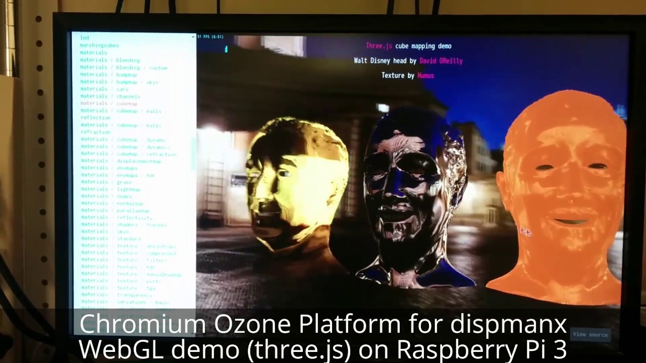 Chromium Ozone Platform for Raspberry Pi dispmanx - YouTube