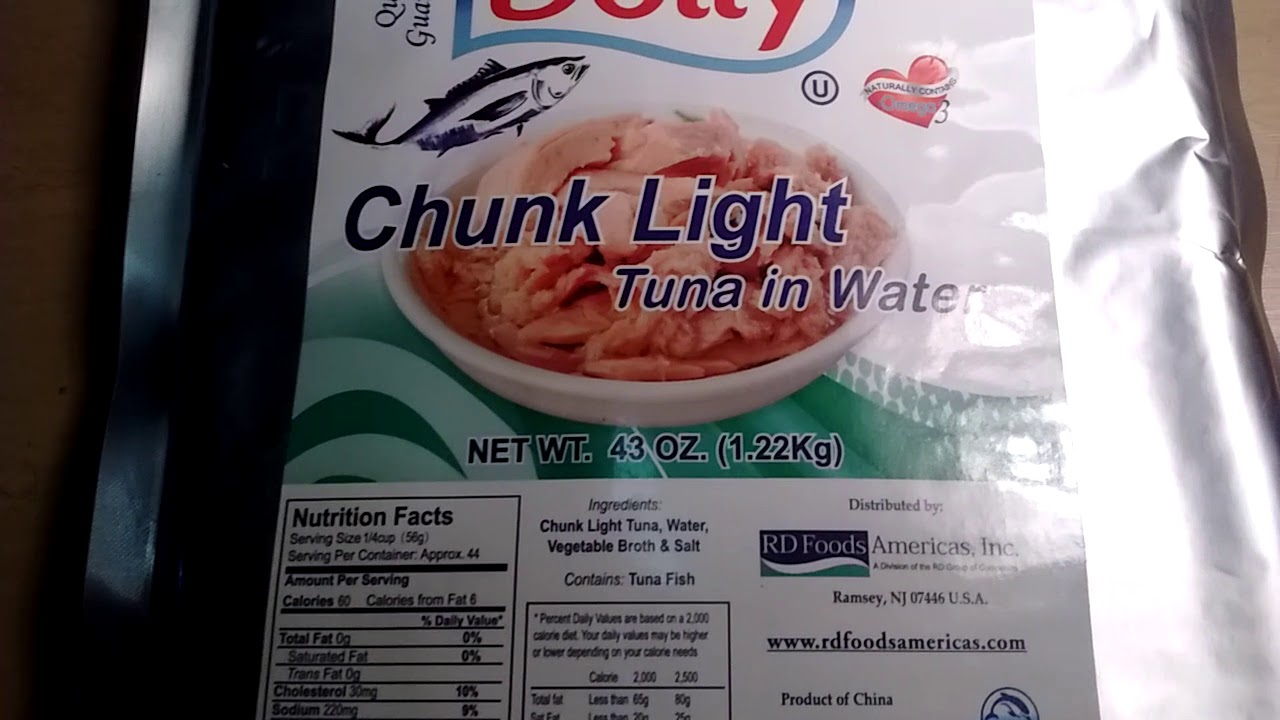Chunk Light Tuna in water Dolly - YouTube