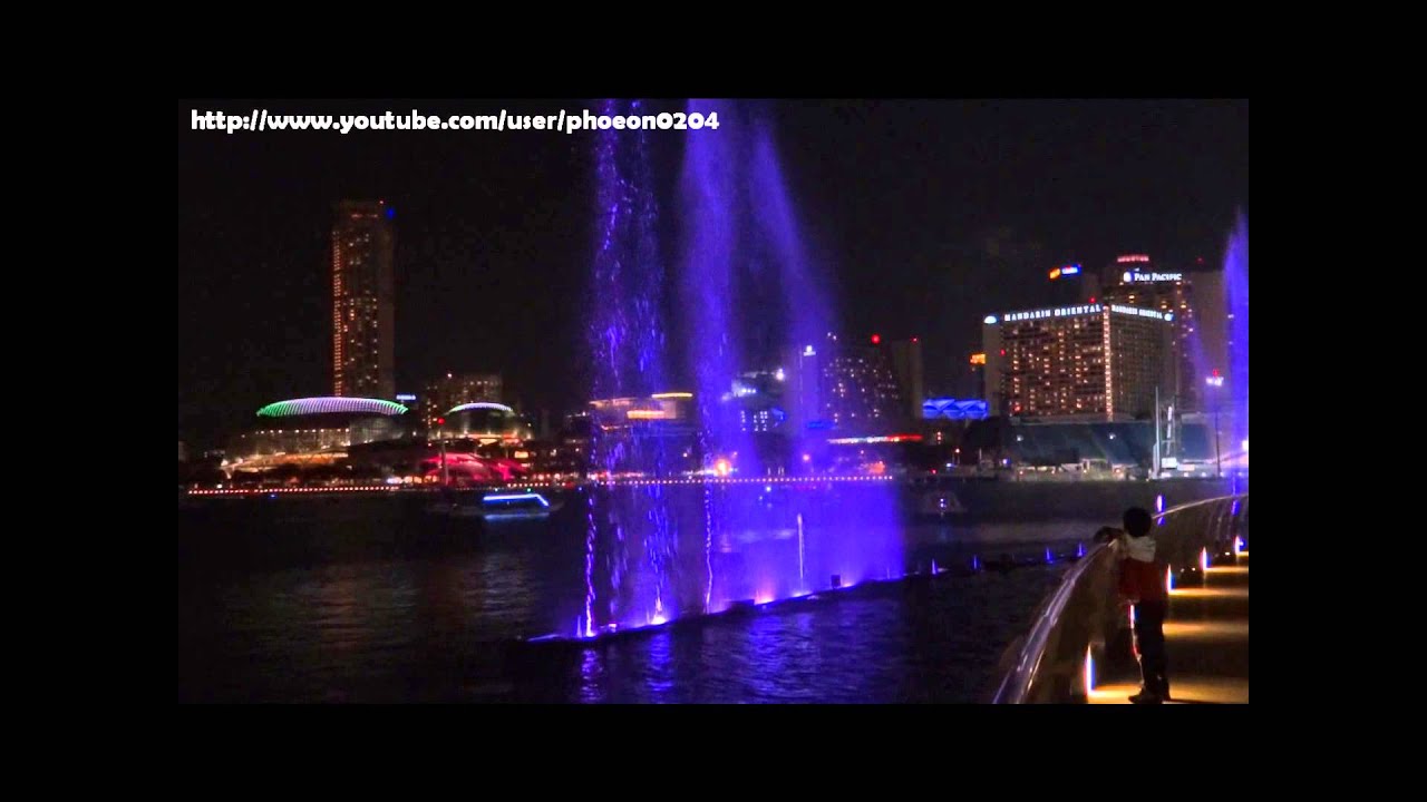 Wonder Full (Light & Water Show) @ Marina Bay Sands - YouTube