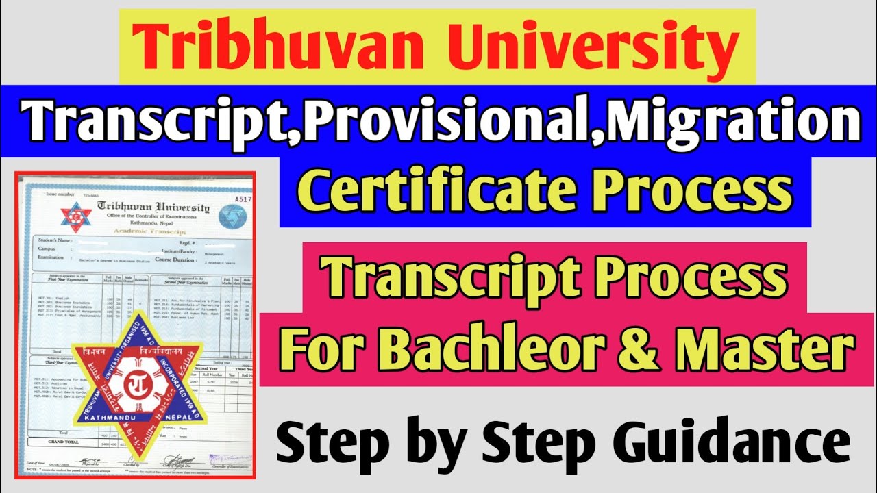 TU Transcript Migration Certificate Processing Tribhuvan University tu-transcript-migration-certificate-processing-tribhuvan-university