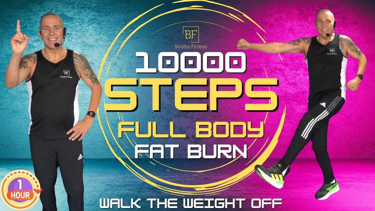 10000 STEPS IN 60 MIN - Walking Cardio Dance Workout to Burn Fat, Mood ...