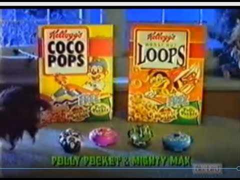 1994 Coco Pops & Honey Loops Mighty Max & Polly Pocket Advert