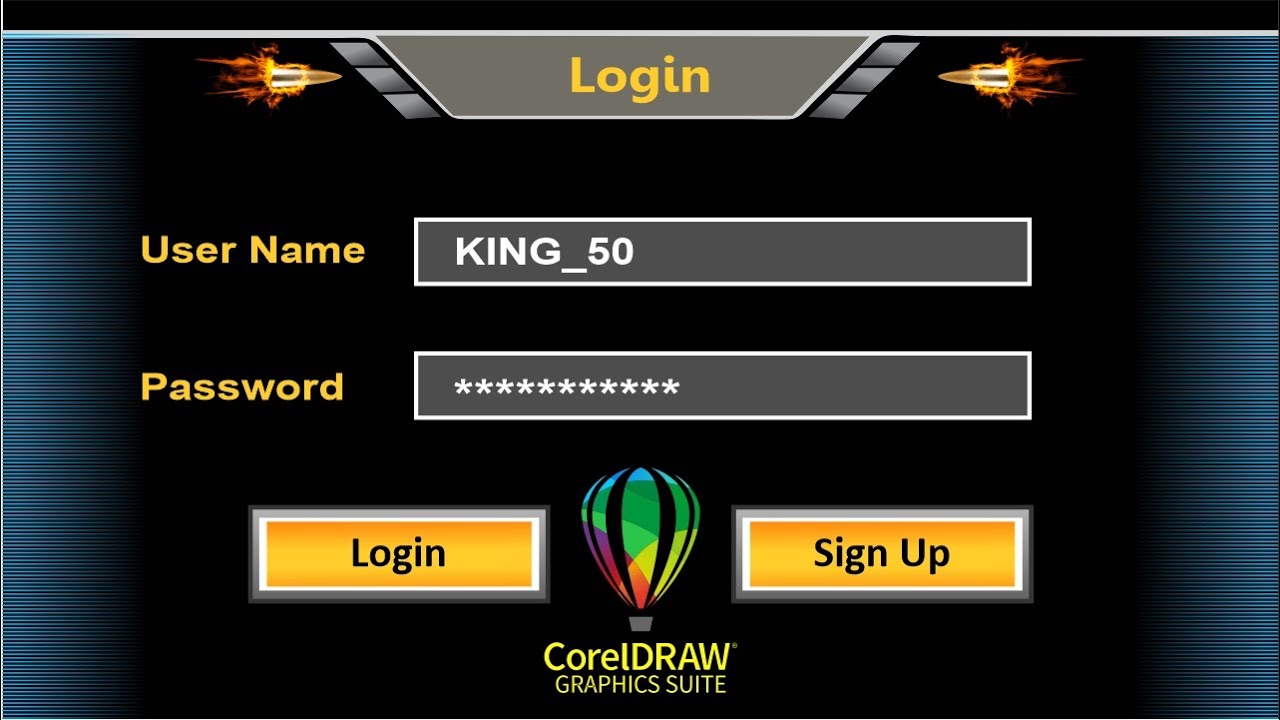 Game Interface Design in CorelDraw | Part 2 | Game UI Design | KH ...