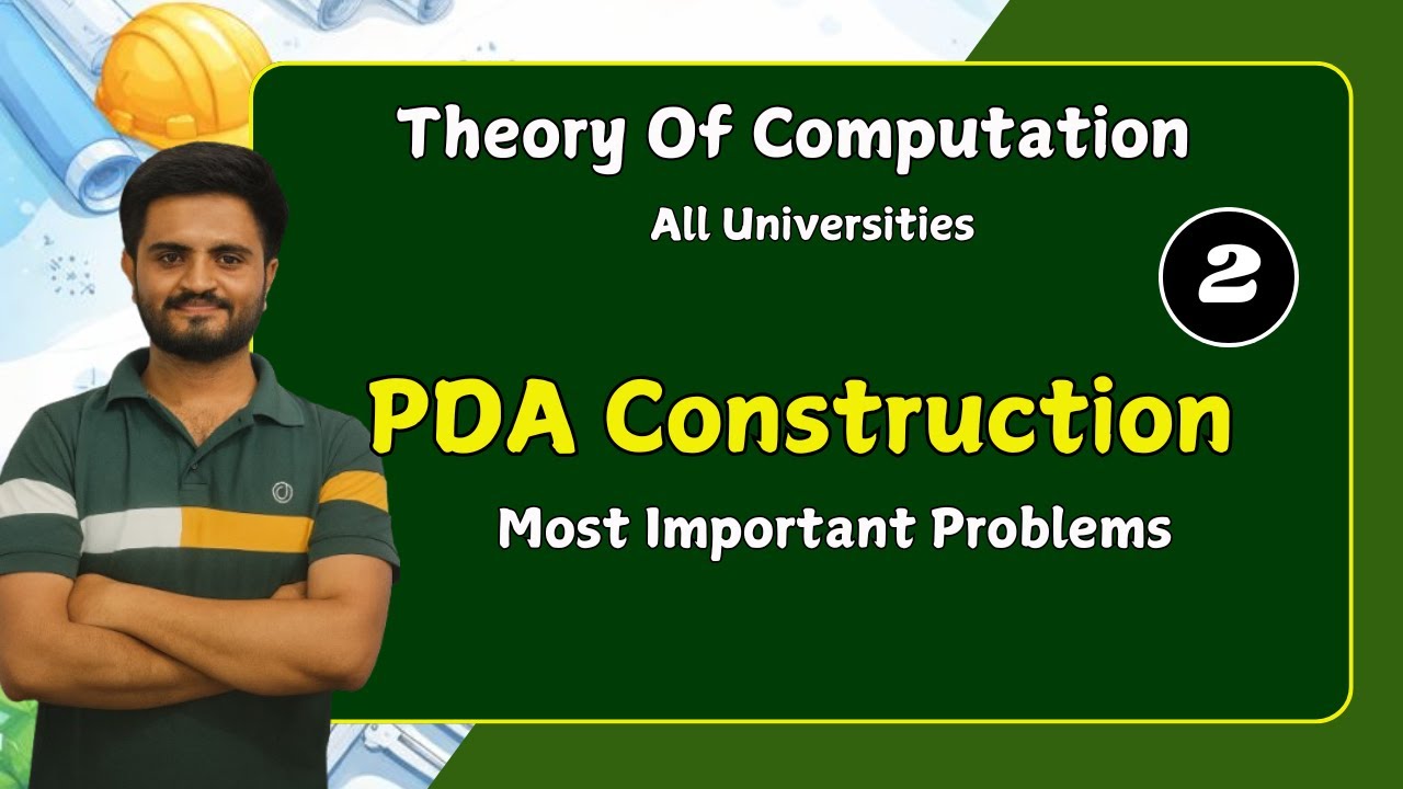 pda construction problems | theory of computation | All Universities ...