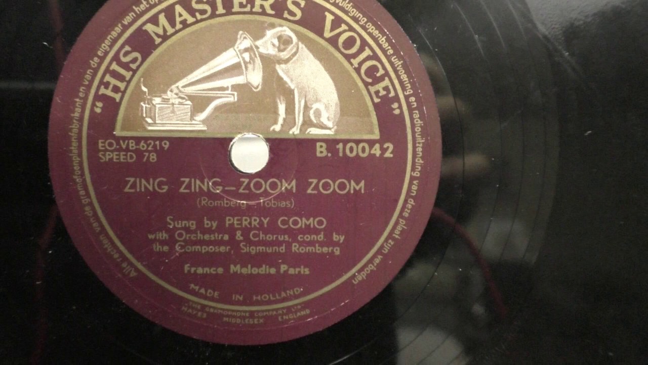 Perry Como: Zing zing - zoom zoom. - YouTube