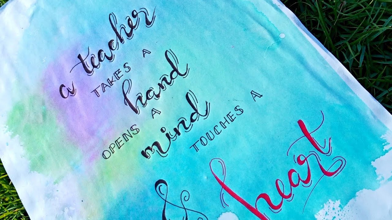 Happy Teachers Day /teachers day quotes /calligraphy quotes/easy ...