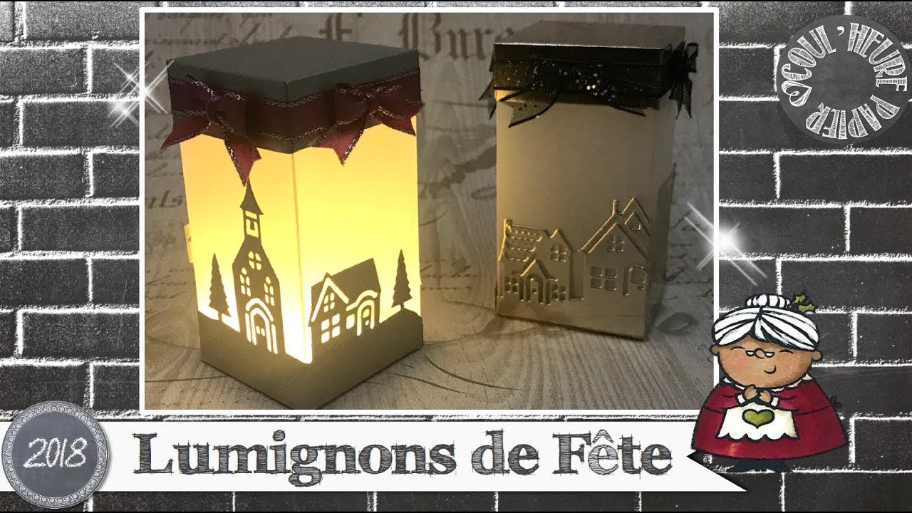 Vidéo-Tuto "Lumignons de Fête" par Coul'Heure Papier - YouTube