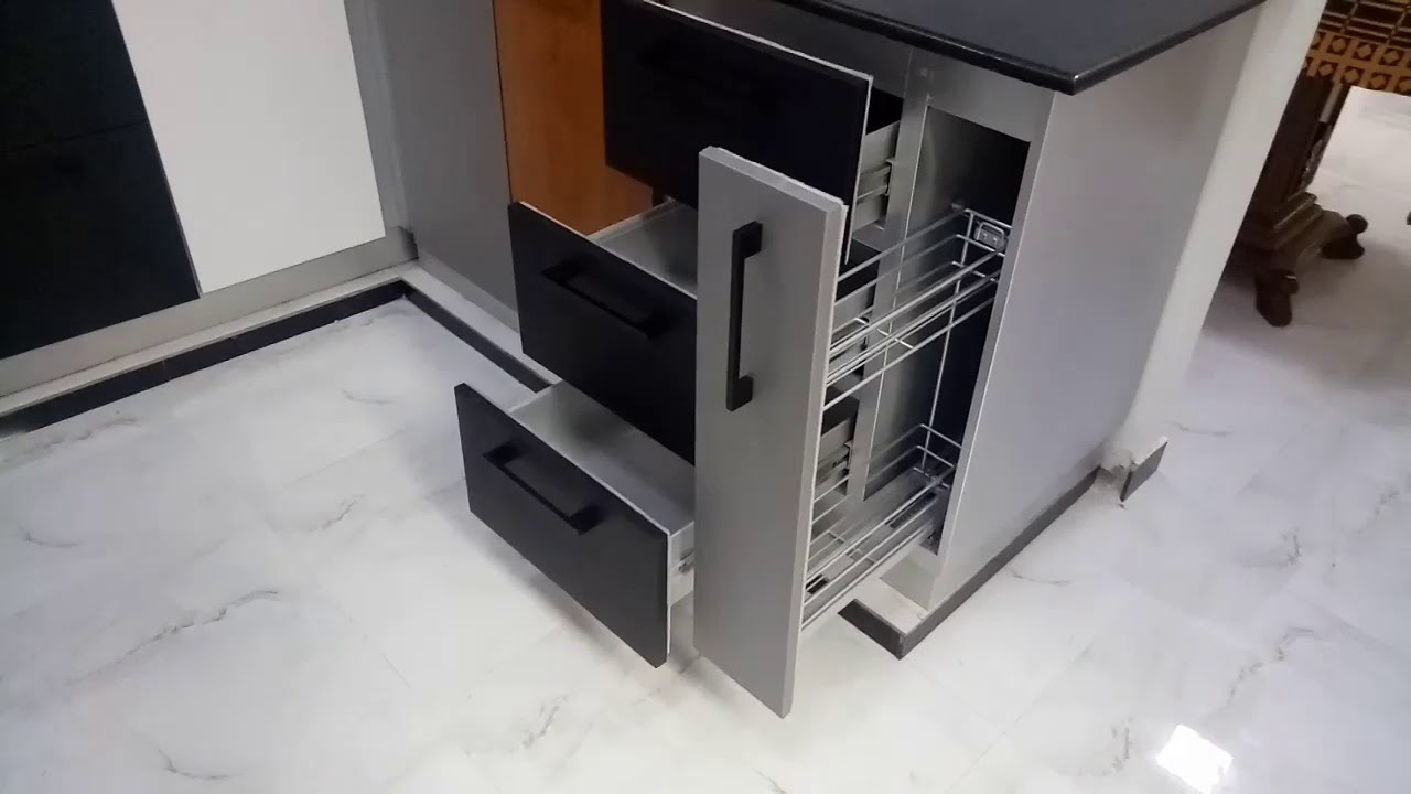 Master Modern Home Fabrication ,fully zink steel pantry cupboards - YouTube
