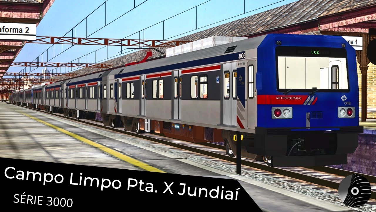 OpenBVE - CAMPO LIMPO PAULISTA x JUNDIAÍ com o TUE SÉRIE 3000 da CPTM ...