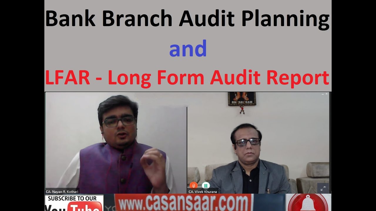 LFAR Long Form Audit Report Bank Branch Audit Bank Audit Planning lfar-long-form-audit-report-bank-branch-audit-bank-audit-planning