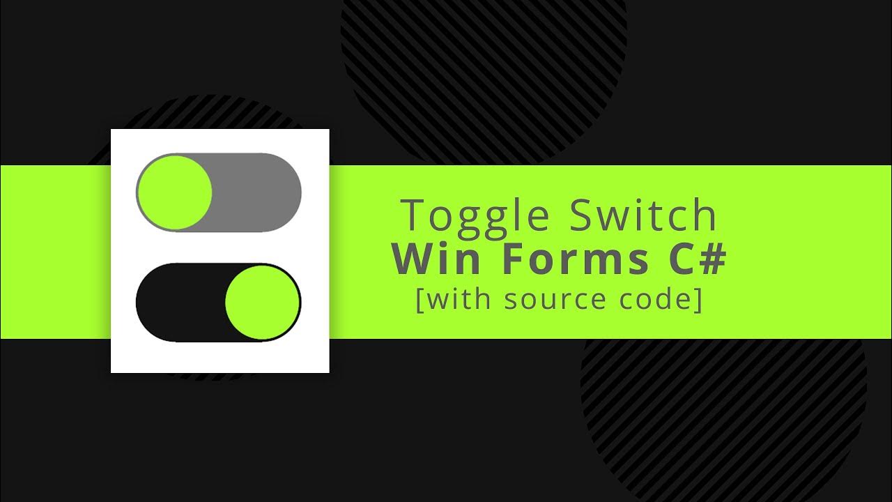 C Windows Form Toggle Switch Youtube