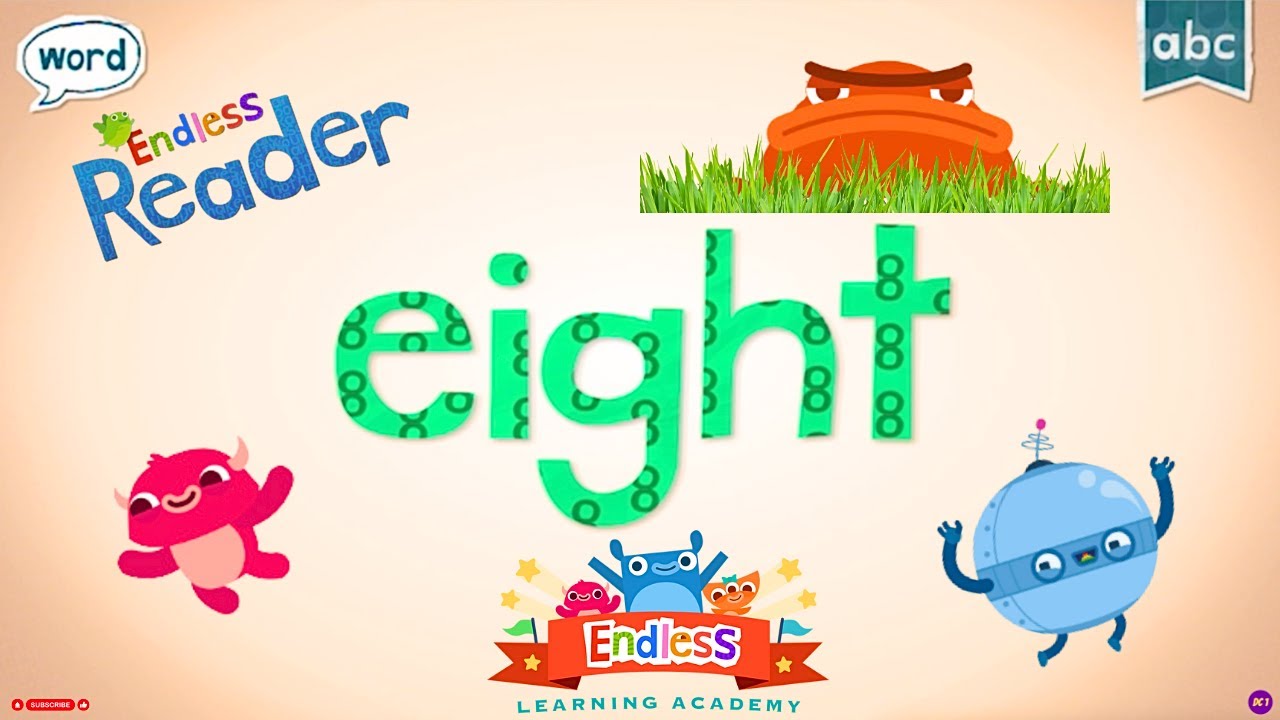 Endless Reader Introduces 'EIGHT' | Dive into Sight Word Learning - YouTube