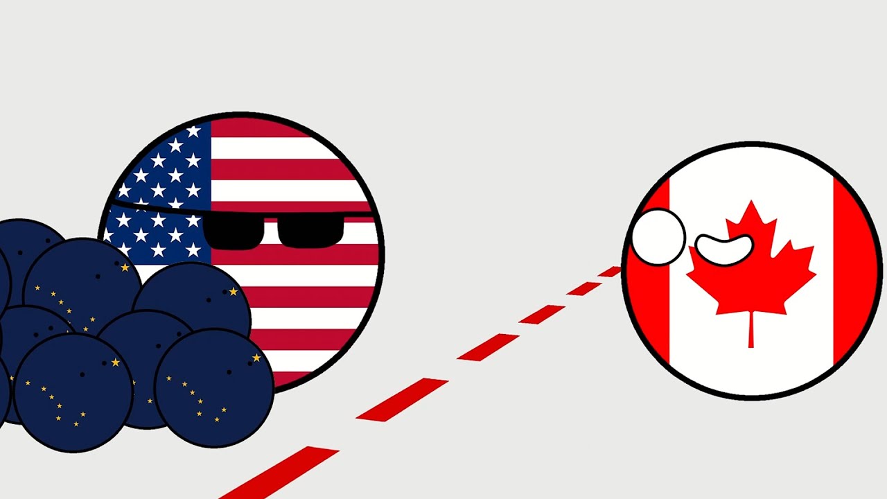 USA having a trip on Canada [Countryballs Animation] - YouTube