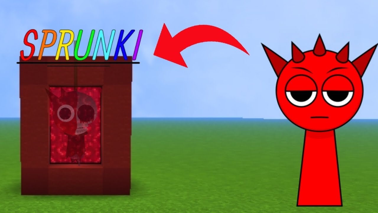 Cara Membuat Portal Ke Dimensi RADDY SPRUNKI di Minecraft PE - YouTube