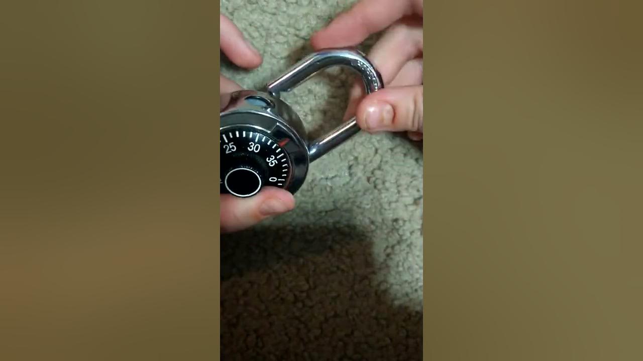 How to unlock a combination lock. - YouTube