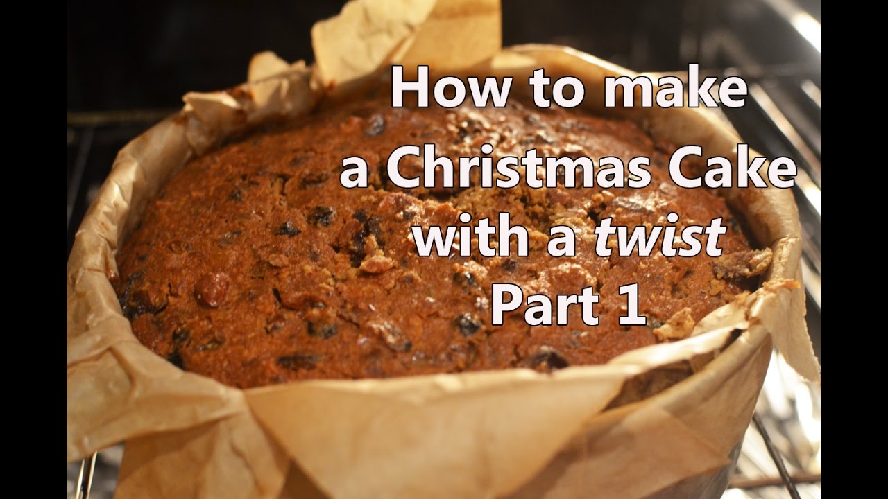 How To Make A Christmas Cake With A Twist! (part 1) - YouTube