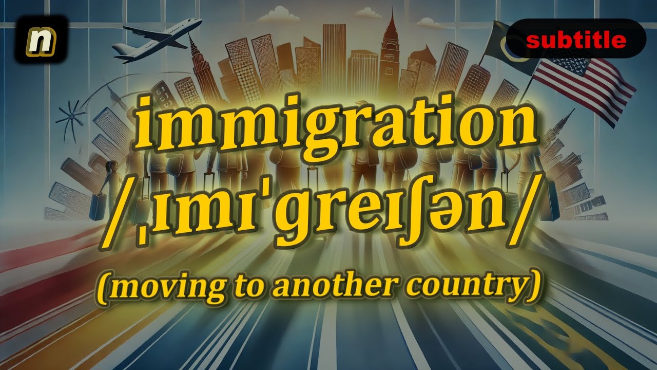 [n] Immigration meaning (moving to another country) with 5 examples ...