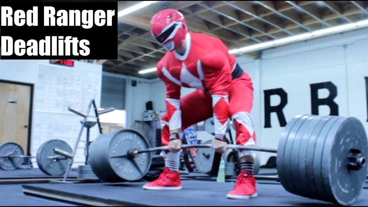 RED POWER RANGER DEADLIFTS 675LB!?!? (Ft Silent Mike) - YouTube
