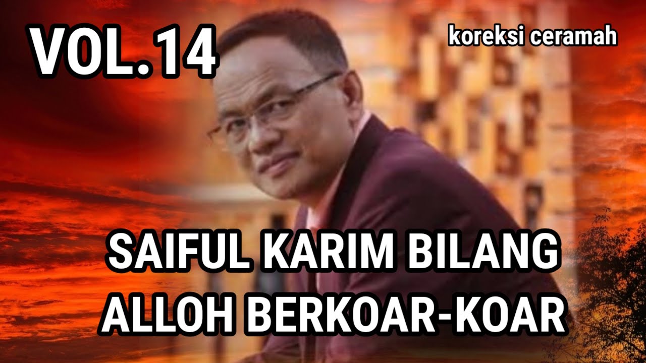 KESALAHAN SAIFUL KARIM BAG 14 - YouTube
