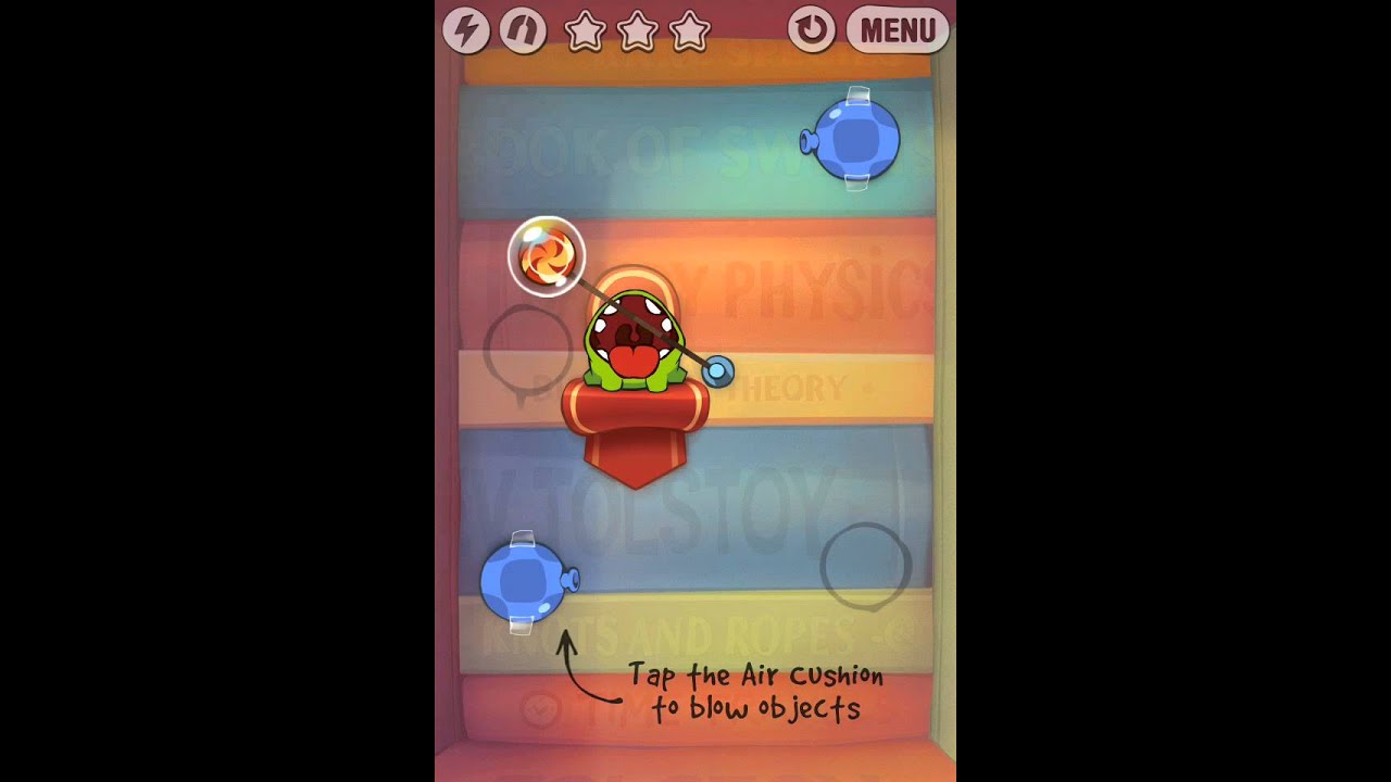 Cut the Rope Experiments Getting Started Level 5 Walkthrough - YouTube