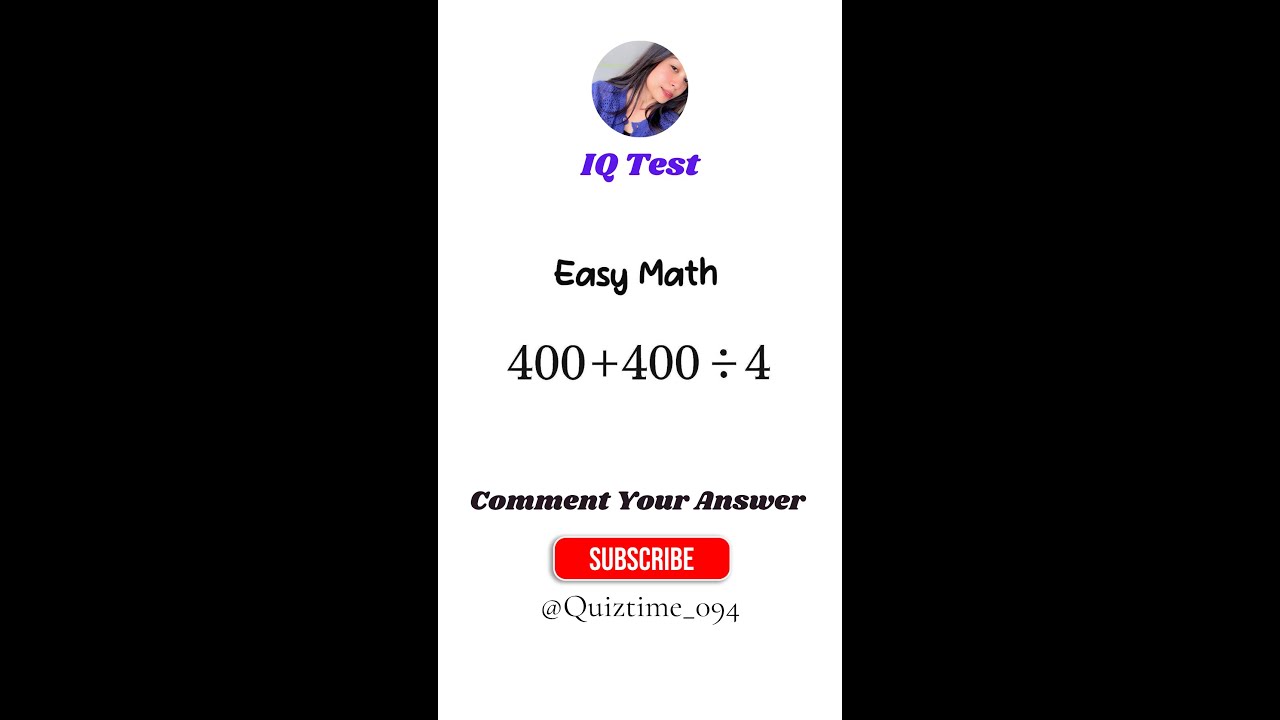 🧠 Live Math IQ Test — Can You Pass It? - YouTube