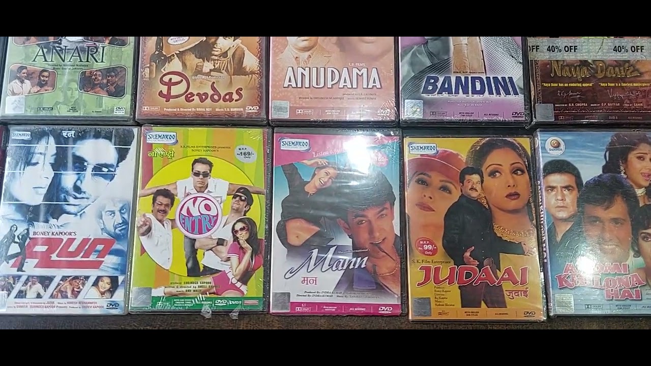 old and hit bollywood movies DVD collection #raj kapoor old movies DVD ...
