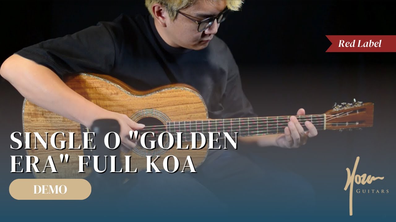 HOZEN GUITARS | RED LABEL | Single O "Golden Era" Full Koa - YouTube