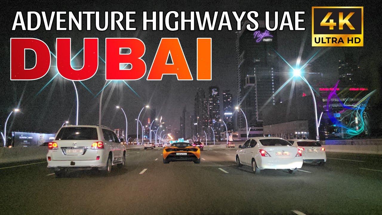 Driving Dubai Marina Highway at Night 4K HDR - Awe-Inspiring Views - YouTube