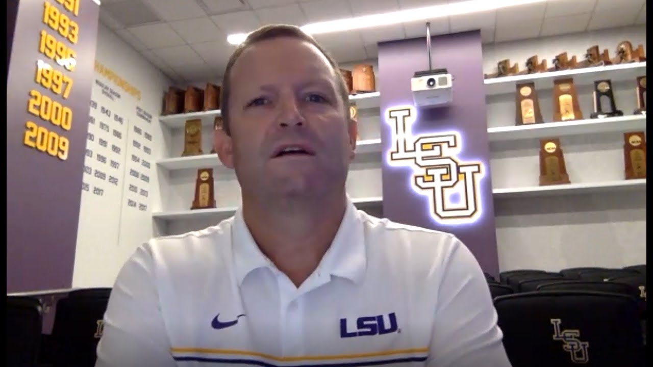 #LSU baseball coach Jay Johnson post draft presser, Devin Fontenot ...