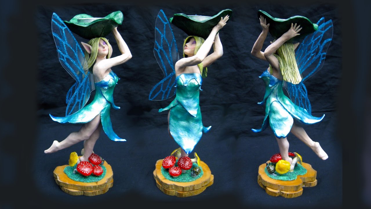 Art Lesson: How to Paint a Fairy Sculpture - YouTube