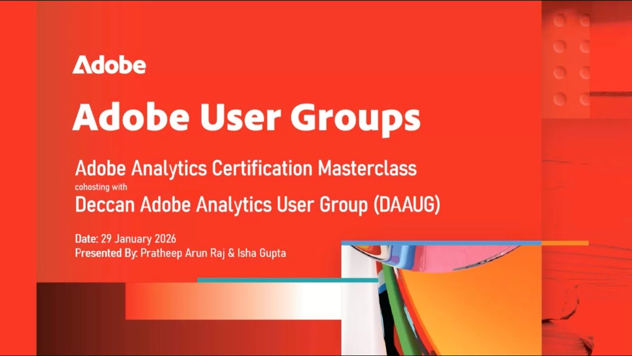 Adobe Certification Masterclass Series : Adobe Customer Journey ...